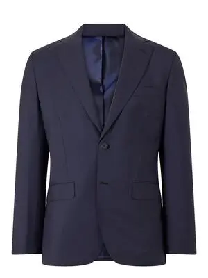 Brioni Plume Wool And Mohair-blend Suit Jacket - Blue