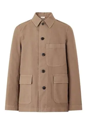 Dries Van Noten Braxton Garment-dyed Cotton Jacket - Neutrals