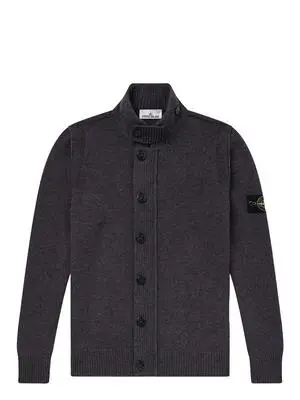 STONE ISLAND STONE ISLAND Virgin Wool-Blend Button-Down Cardigan