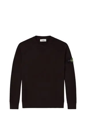 Stone Island Virgin Wool-blend Sweatshirt - Brown