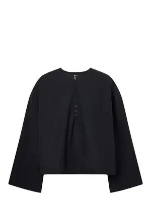 KALLMEYER Marguerite Cotton-poplin Blouse - Black
