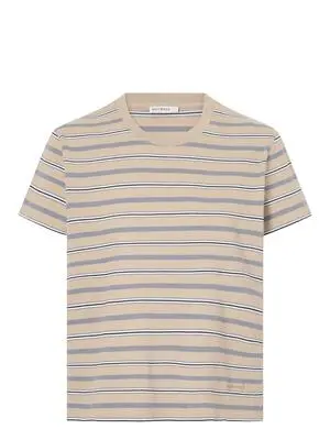 KALLMEYER Kenzie Striped Cotton-jersey T-shirt - Cream