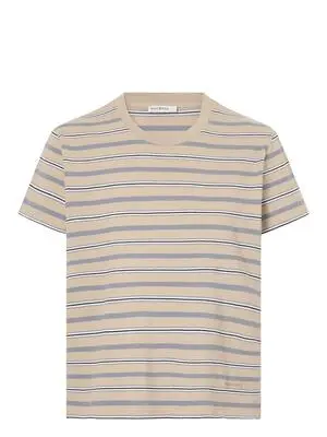 KALLMEYER Kenzie Striped Cotton-jersey T-shirt - Neutrals