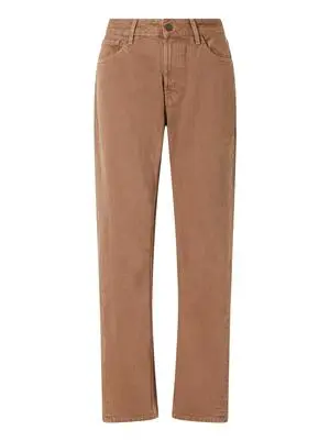 KALLMEYER Adina Low-rise Straight-leg Jeans - Brown
