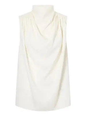 KALLMEYER Kallmeyer Penny Sequined Ruched Striped Twill Top