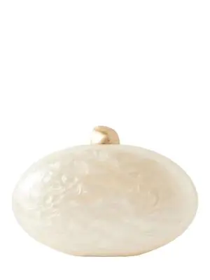 Cult Gaia Cult Gaia Eviana Marble-Effect Clutch Ivory