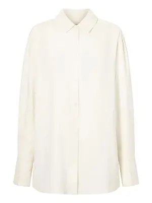 KALLMEYER Mollie Sequin-embellished Striped Twill Shirt - Neutrals