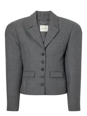Magda Butrym Wool Blazer - Gray