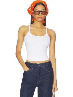 BARELOOM Palms Racer Tank - White