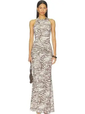 Amanda Uprichard Breana Maxi Dress - Aurora Print