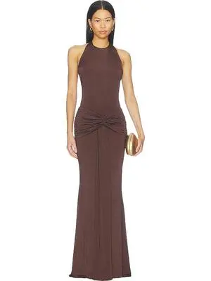 Amanda Uprichard Breana Maxi Dress - Cocoa