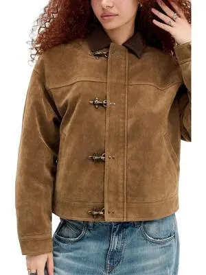 BDG URBAN OUTFITTERS BDG Urban Outfitters Faux Suede Clasp Jacket