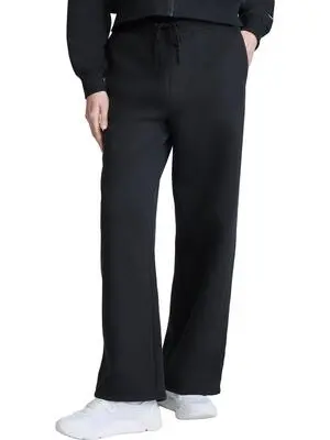 Champion Wide Leg Fleece Sweatpants - Black