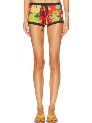 SIEDRES Multicolor Floral Short - Multi