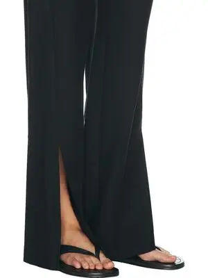 Enza Costa Twill Slash Pant - Black