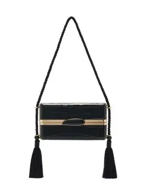 Simkhai Roma Leather Shoulder Bag - Black