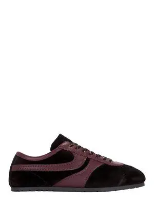 Dries Van Noten Dries Van Noten Suede And Leather Trim Sneakers Black