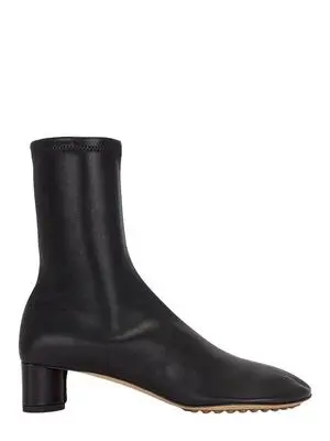 Bottega Veneta Nappa Lambskin Ankle Boots - Black
