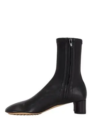 Bottega Veneta Nappa Lambskin Ankle Boots - Black