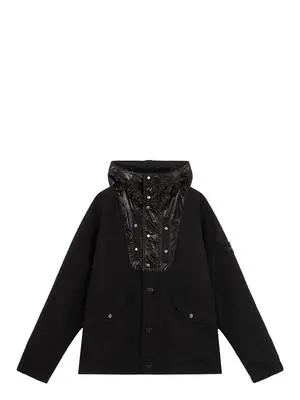 Stone Island Anti-drop Hooded Panama Jacket - Black