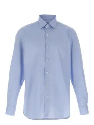 FINAMORE 1925 Long-sleeved Shirt - Light Blue