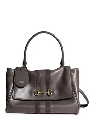 Gucci Gucci Paparazzo Medium Top Handle Bag Dark Grey