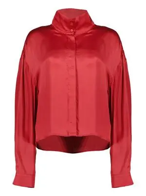 IRO PARIS Nocciola High Neck Top - Red