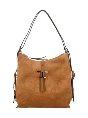 TOD'S Logo Plaque Shoulder Bag - No