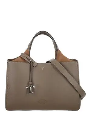 TOD'S Double Handle Shoulder Bag - Brown