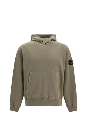 Stone Island Stone Island Logo Patch Hoodie Green