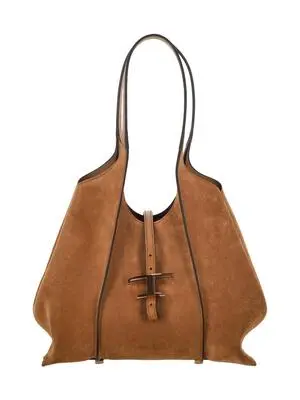 TOD'S Timeless Leather Tote Bag - Brown