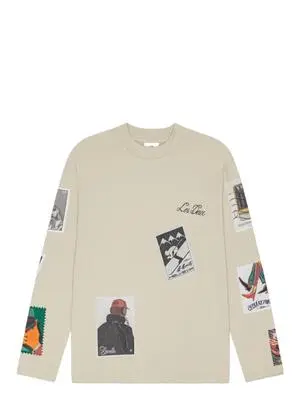LES DEUX Stamp-print Long-sleeve T-shirt - No