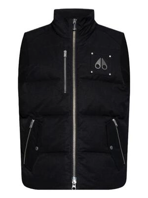 Moose Knuckles Westmount Logo Plaque Gilet - Black
