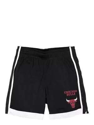 New Era Chicago Bulls Nba Mesh Track Shorts - Black