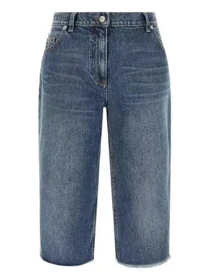 Magda Butrym Low-waisted Frayed Jeans - Blue