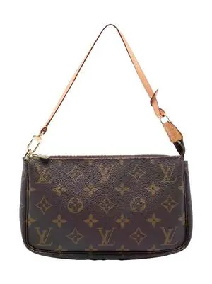 LOUIS VUITTON Monogram Pochette Accessoires Shoulder Bag - Brown