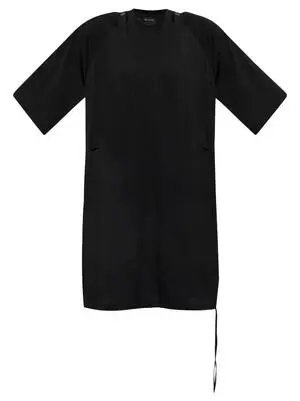 Y3 Stripe Detail Drawstring Midi Dress - Black