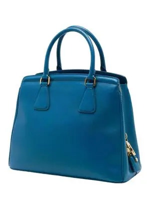 Prada Saffiano Lux Parabole Tote Bag - Blue
