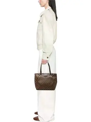 LOUIS VUITTON Damier Ebene Westminster Gm Shoulder Bag - Brown