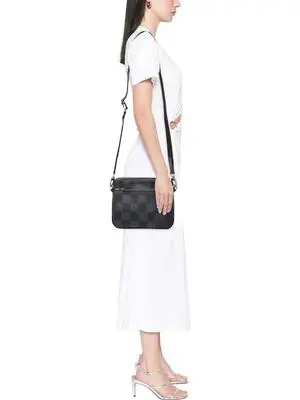 LOUIS VUITTON Damier Graphite Trio Messenger Bag - Black