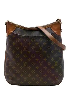 LOUIS VUITTON Monogram Odeon Mm Crossbody Bag - Brown