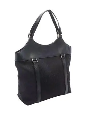 Dior Diorissimo Trotter Canvas Street Chic Tote Bag - Black