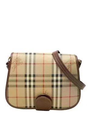 Burberry 20th Century Haymarket Check Coated Canvas Crossbody Bag - Neutrals