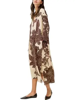 PSOPHIA PSOPHIA Orient Contour Midi Dress