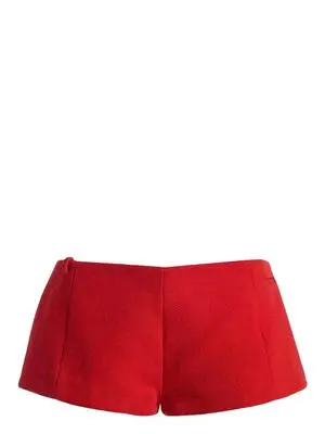 Christopher Esber Archie Moiré Shorts - Red