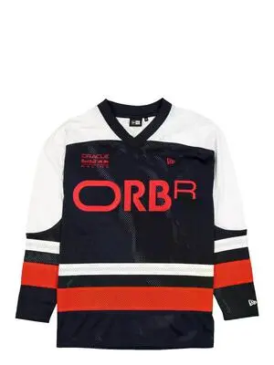 New Era Oracle Red Bull Racing Colour-block Hockey T-shirt - Blue