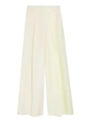 HEIRLOME Laurence Pleated Wide-leg Trousers - Neutrals