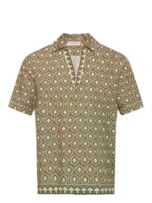Orlebar Brown Ridley Printed Shirt - Brown