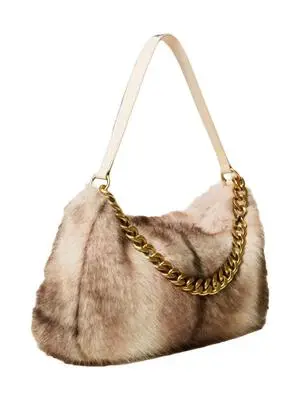 TWINSET TWINSET Faux-Fur Liliane Shopper Bag With Chain Strap