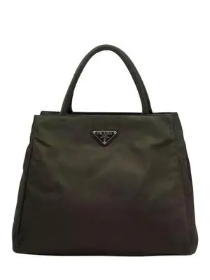 Prada Tessuto Tote Bag - Brown